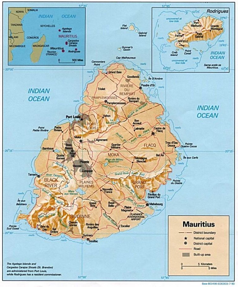 Die Geografie von Mauritius und den Maskarenen - Pro Mauritius