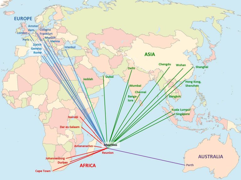 How Mauritius is connected to the world - Pro Mauritius How Mauritius is connected to the world - Pro Mauritius